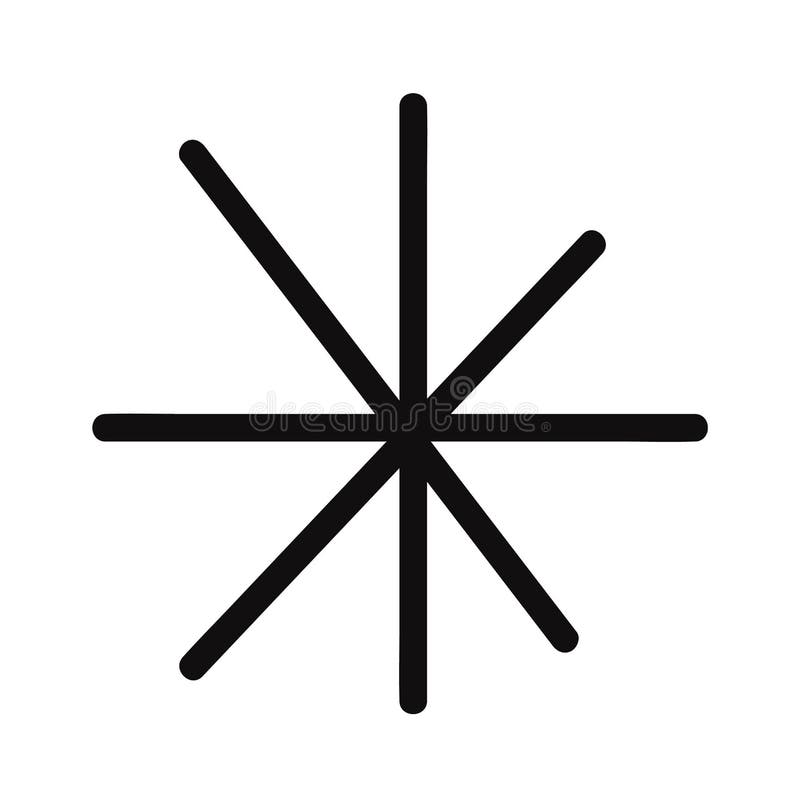 Linear Star Shape stock vector. Illustration of minimal - 279342122