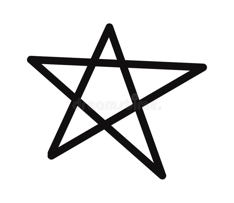 Linear Star Shape stock vector. Illustration of minimal - 279342122