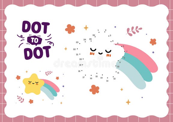 Coloring Connect the Dot To Dots Printable Worksheet for Childrens ...