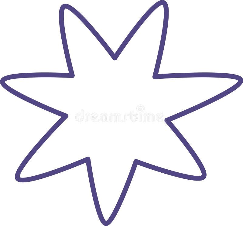 Star Drawing Outline stock vector. Illustration of sign - 330816818