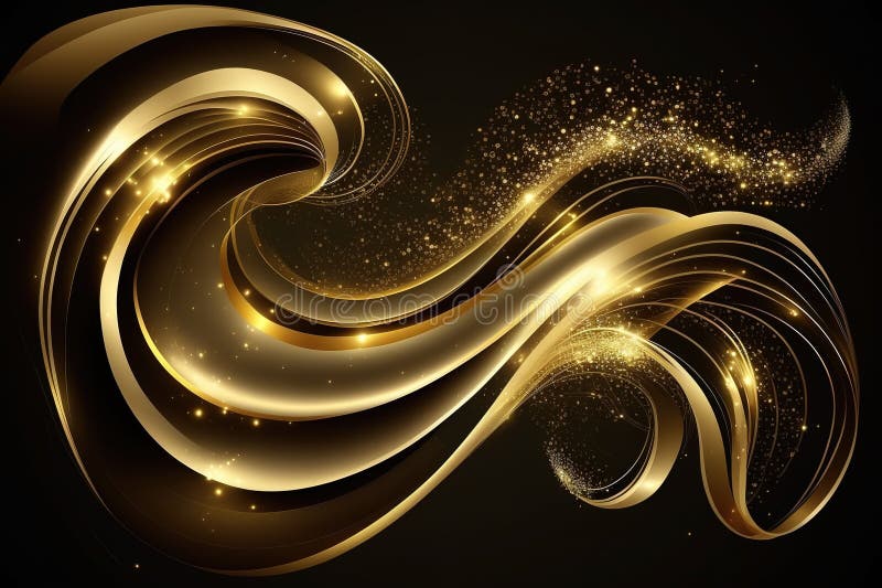 Star Dust Trail Sparkling Particles, Generative AI Stock Illustration ...