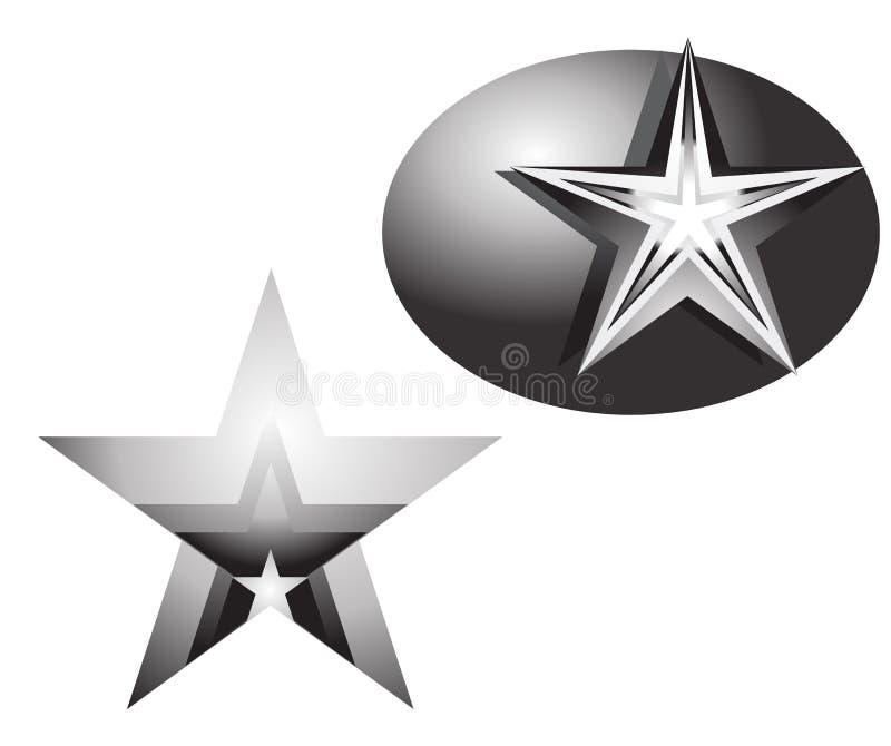 Star Element Vector Design of a Metal Star Stock Vector - Illustration ...