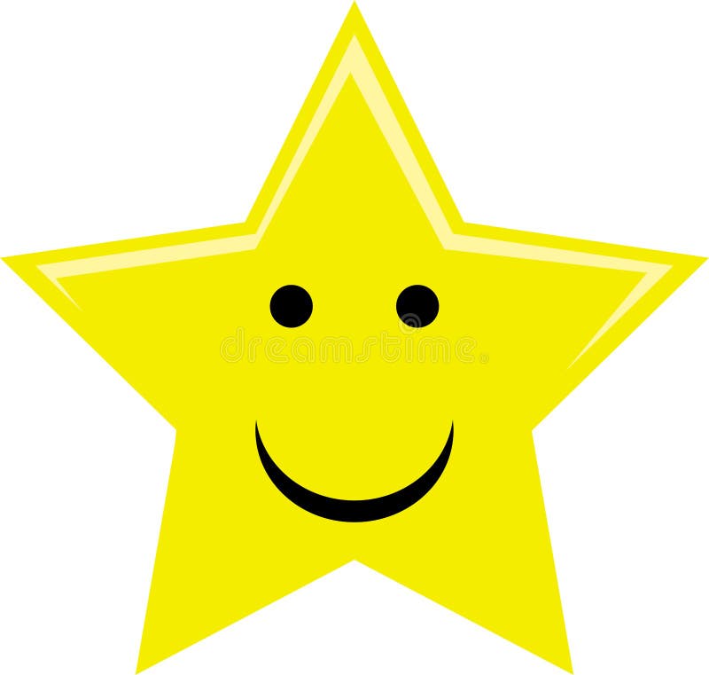 Star emoticon stock illustration. Illustration of icon - 6707945