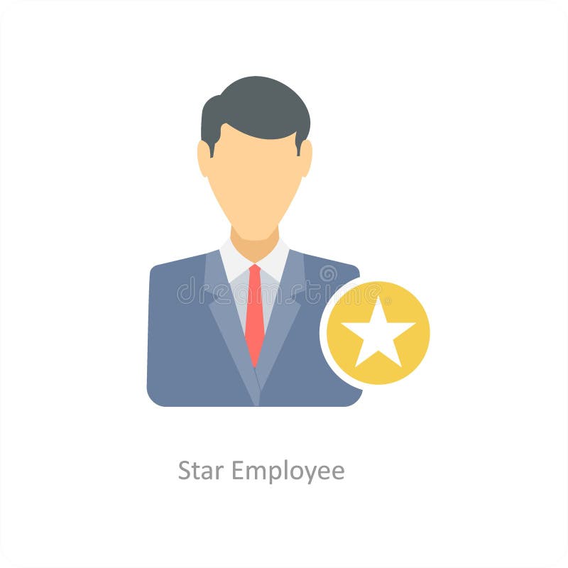 Star Employee stock vector. Illustration of concept - 264949781