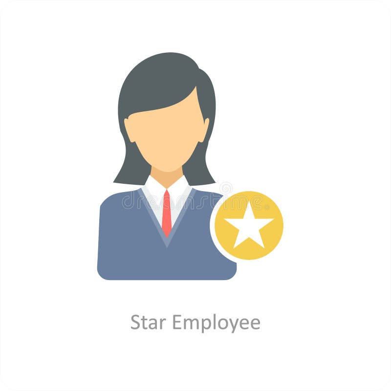 Star Employee stock vector. Illustration of star, design - 264949862