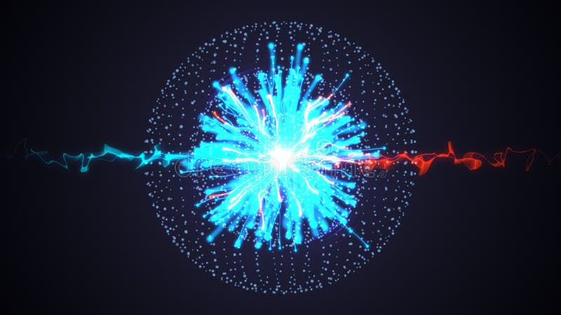 Star Energy Particles Explosion, Big Data Circle Particle, Glowing ...