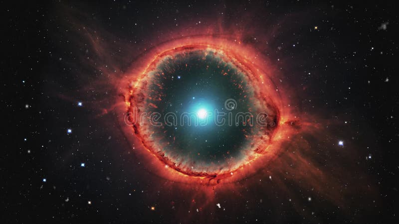 A Star that Exploded To Form a Beautiful Galaxy, a System. Stock ...