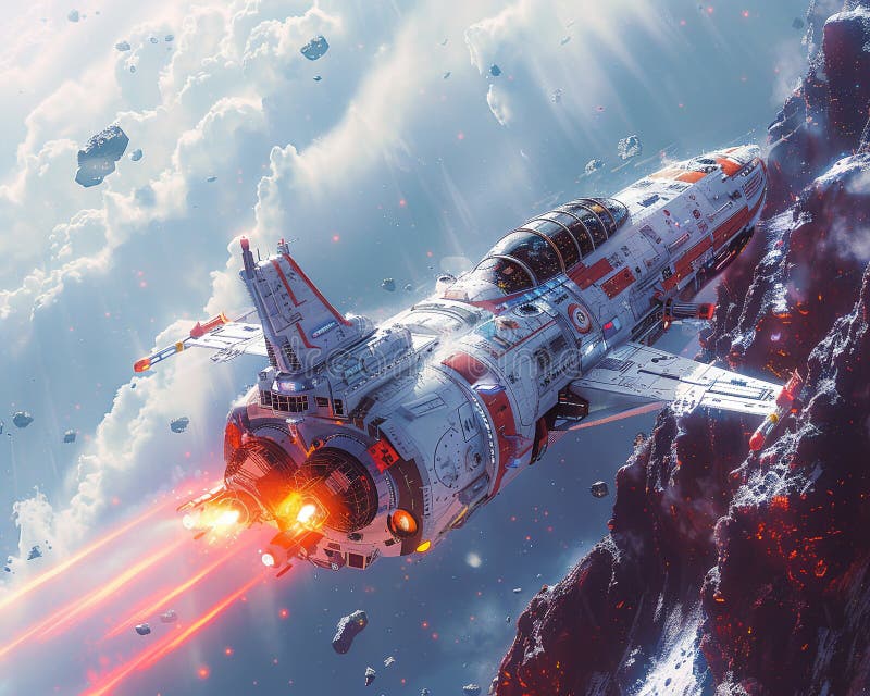 Star Explorer Navigating through an Asteroid Field Stock Image - Image ... Star Explorer Navigating through an Asteroid Field Stock Image - Image ...