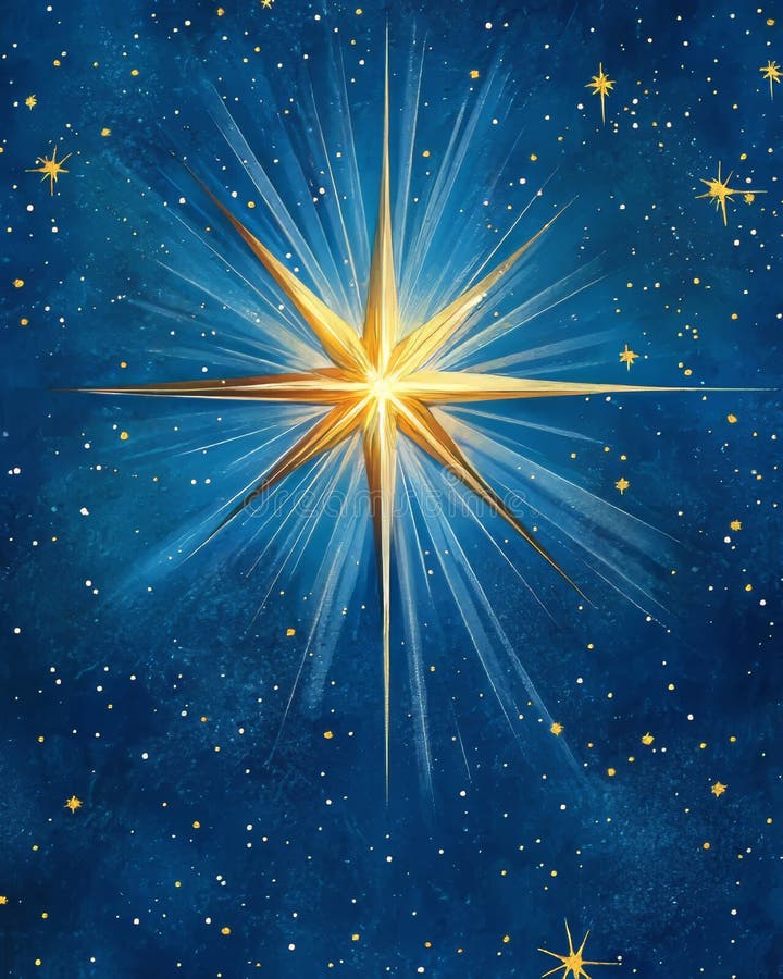 Star Explosion on a Blue Abstract Background Stock Image - Image of ...