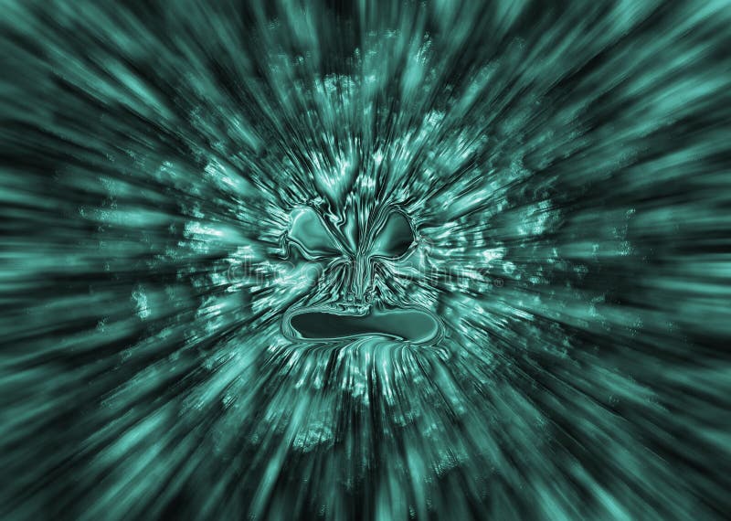 Star Explosion in Deep Space, Matrix Absorbs Motion View Stock Photo ...