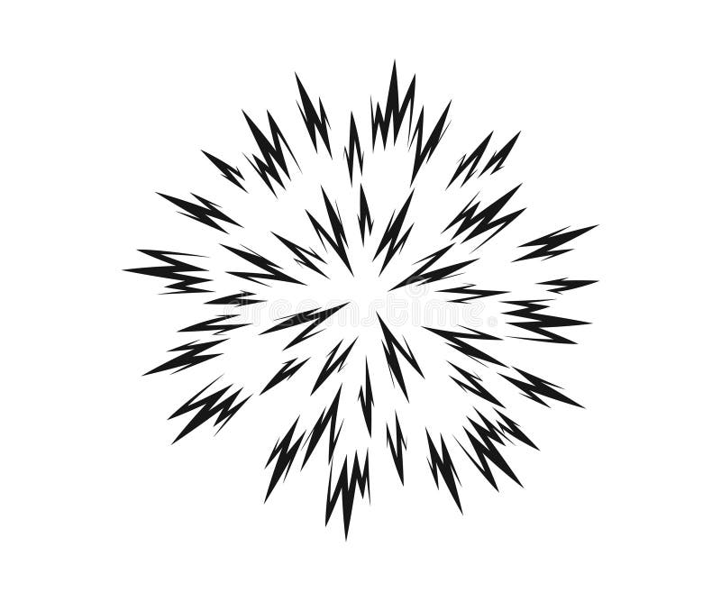 Star Explosion in Mango Style. Big Explosion of Bomb Lightning, Energy ...