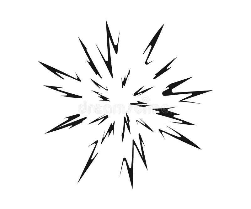 Star Explosion in Mango Style. Big Explosion of Bomb Lightning, Energy ...