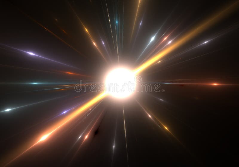 Star Explosion with Particles Stock Illustration - Illustration of ...