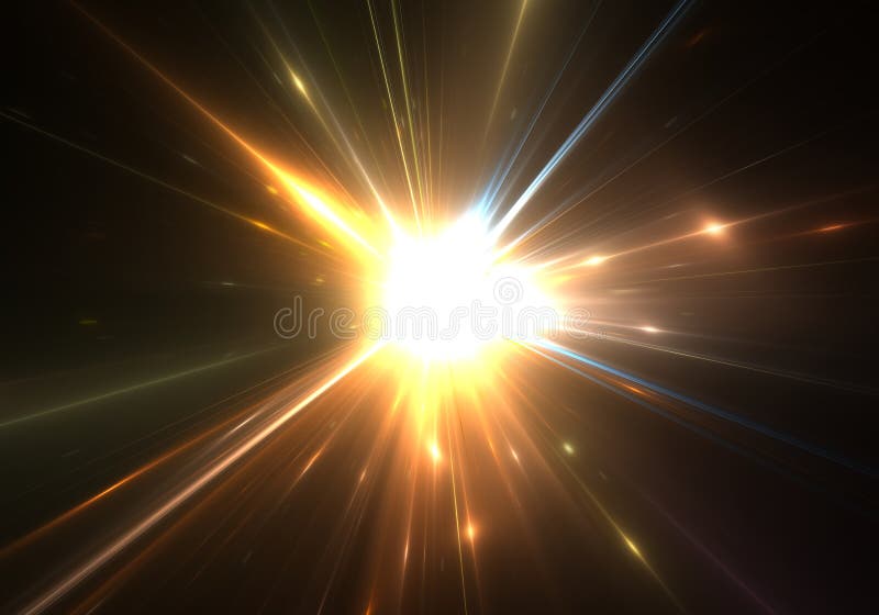 Star Explosion with Particles Stock Illustration - Illustration of ...