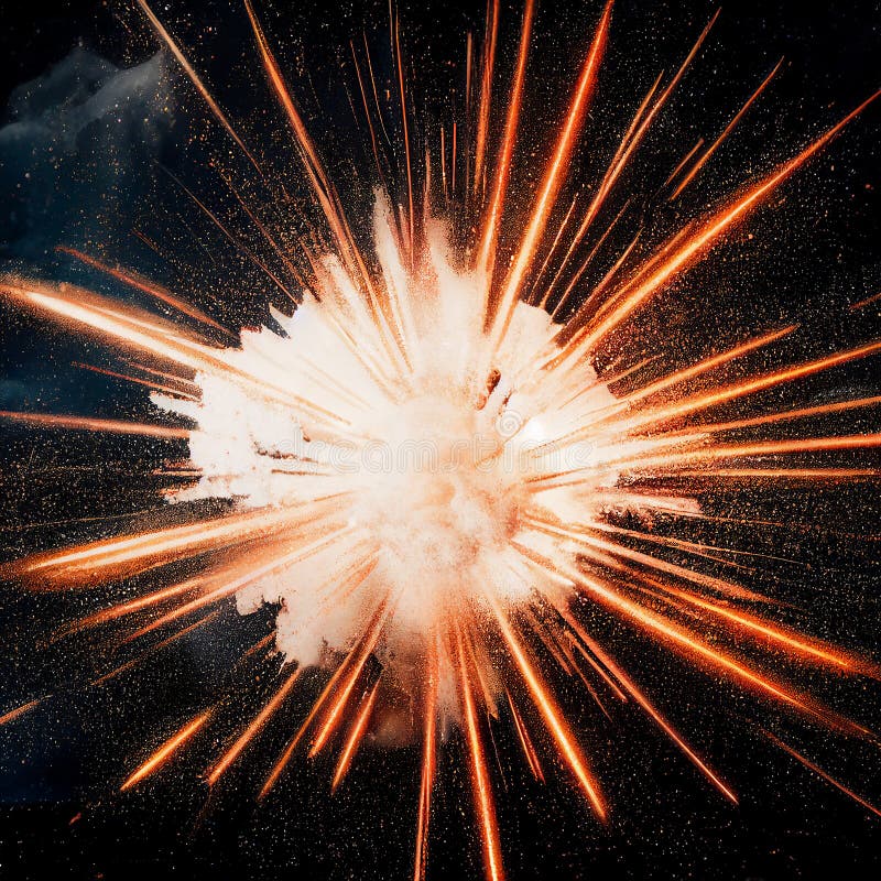 Star Explosion with Particles Stock Illustration - Illustration of ...
