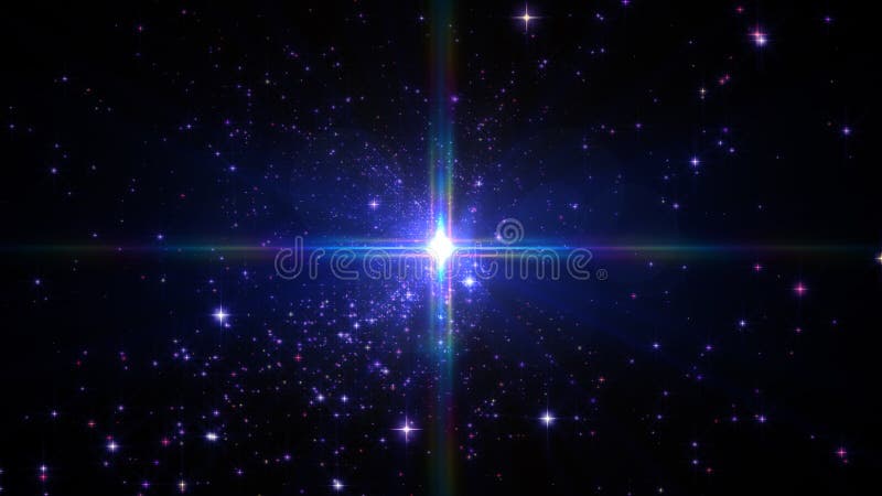 Star Explosion in Space, Star Ray Stock Illustration - Illustration of ...
