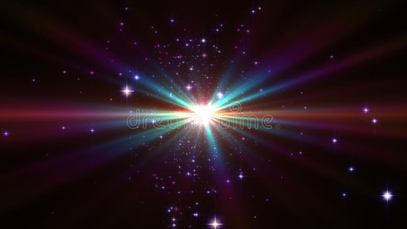 Star Explosion in Space, Star Ray Stock Illustration - Illustration of ...