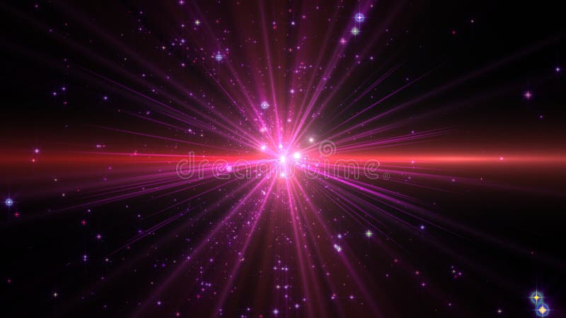 Star Explosion in Space, Star Ray Stock Illustration - Illustration of ...