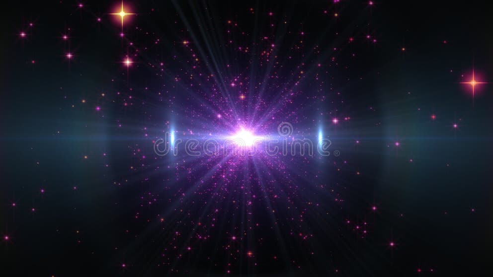 Star Explosion in Space, Star Ray Stock Illustration - Illustration of ...