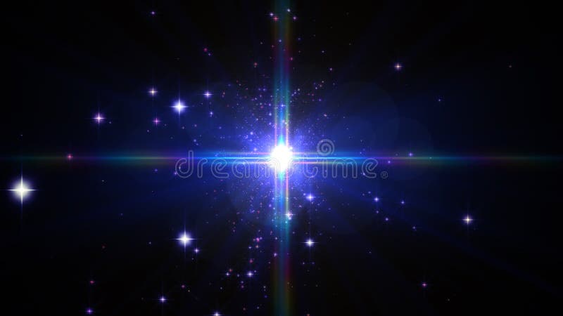 Star Explosion in Space, Star Ray Stock Illustration - Illustration of ...