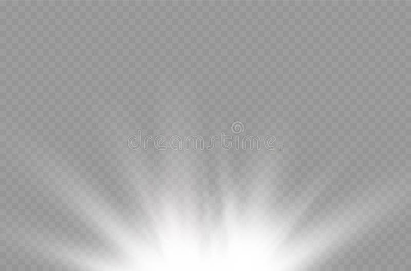 Star Explosion, White Glow Lights Sun Rays. Stock Vector - Illustration ...