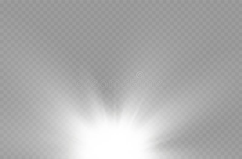 Star Explosion, White Glow Lights Sun Rays. Stock Vector - Illustration ...
