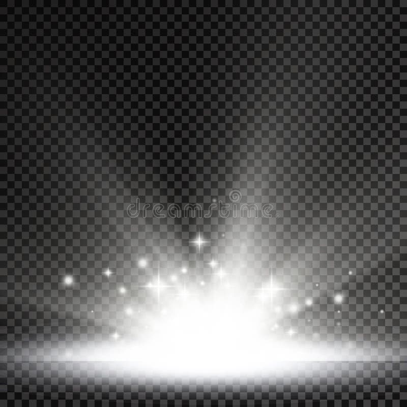 Star Explosion, White Glow Lights Sun Rays. Stock Vector - Illustration ...