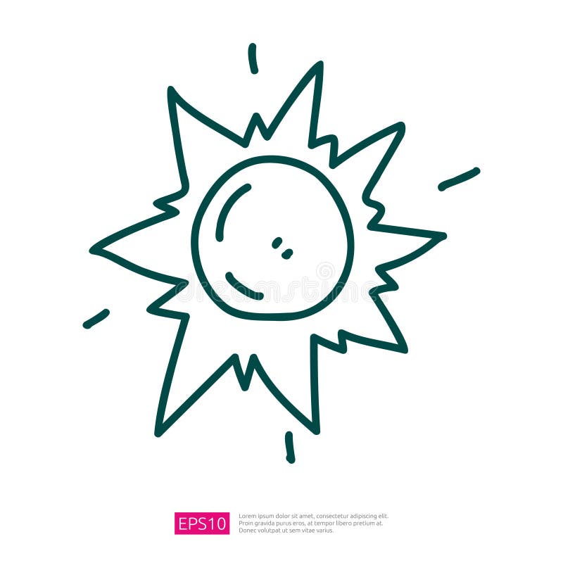 Star Explosion Vector Doodle Icon Stock Vector - Illustration of bang ...