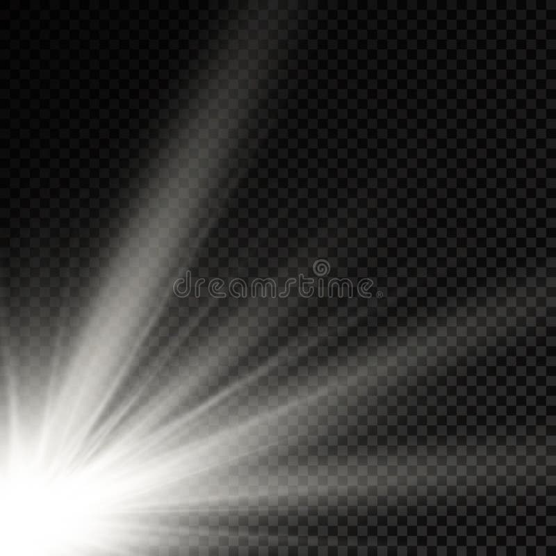 Star Explosion, White Glow Lights Sun Rays. Stock Vector - Illustration ...
