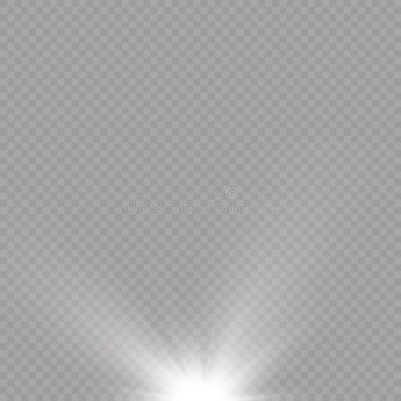 Star Explosion, White Glow Lights Sun Rays. Stock Vector - Illustration ...