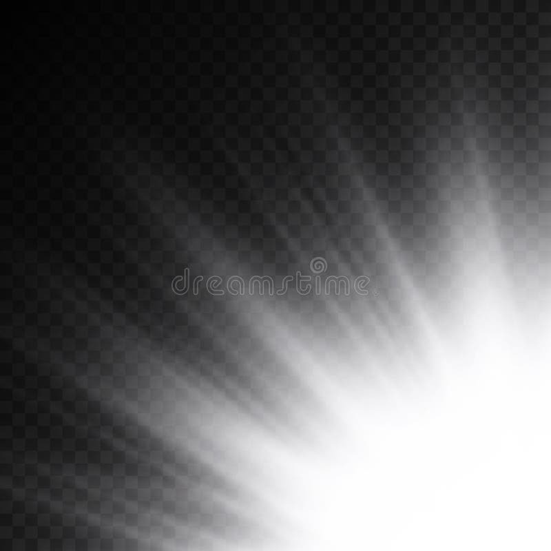 Star Explosion, White Glow Lights Sun Rays. Stock Vector - Illustration ...