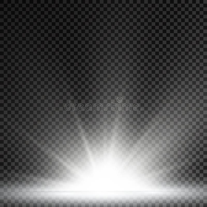 Star Explosion, White Glow Lights Sun Rays. Stock Vector - Illustration ...
