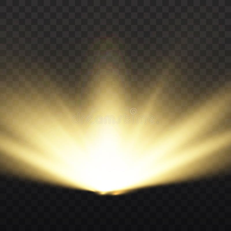 Star Explosion, Yellow Glow Lights Sun Rays. Stock Vector ...
