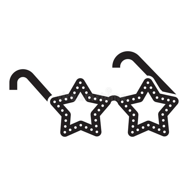 Star Eyeglasses Icon Simple Style Stock Vector Illustration Of Eyesight Plastic 152268385