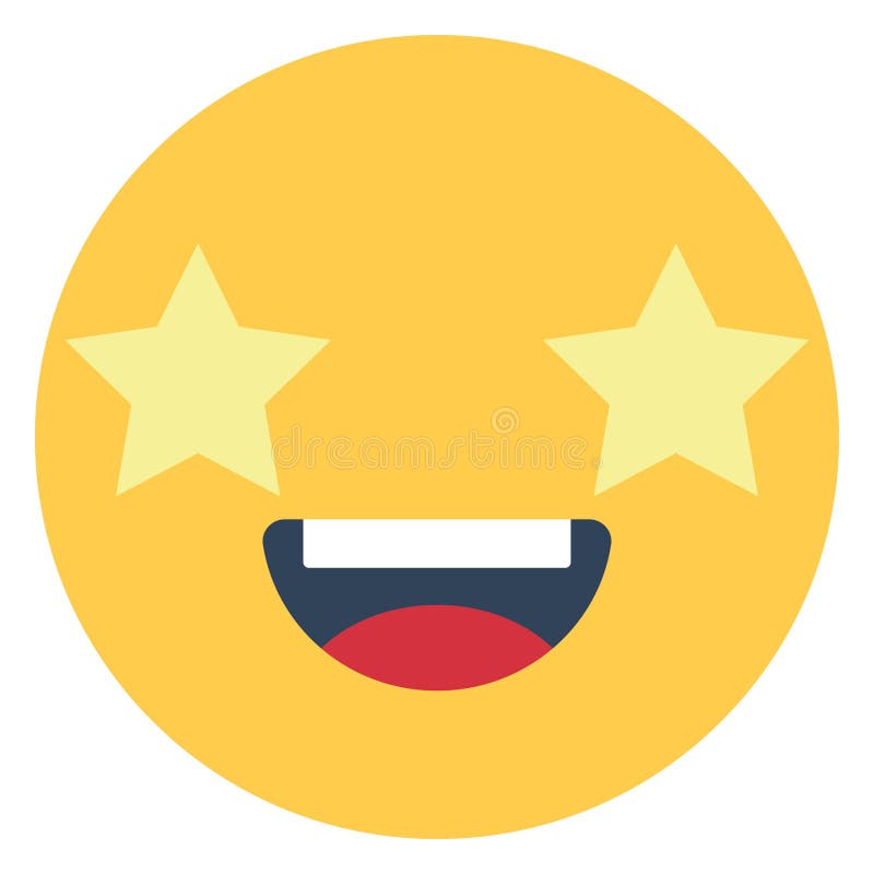Star Face Smiley, Cool Smiley, Vector Icon Fully Editable Stock Vector ...