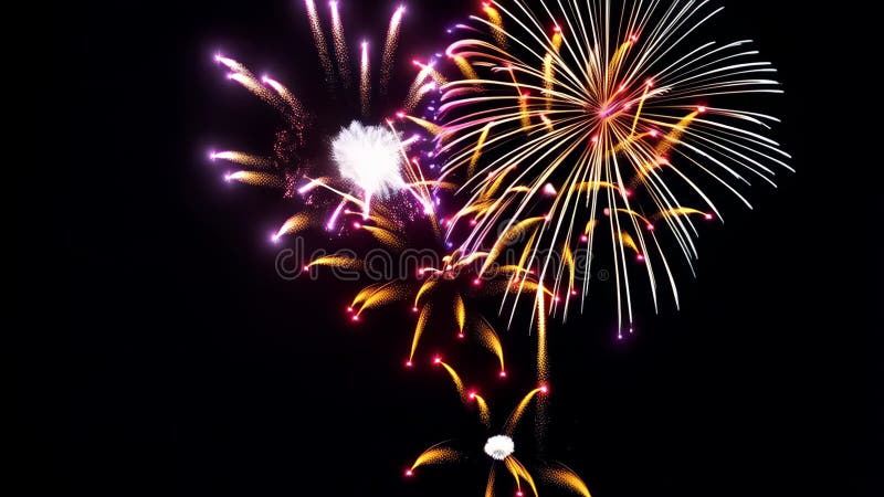 Star Fireworks stock video. Video of holiday, fire, explosion - 349034903