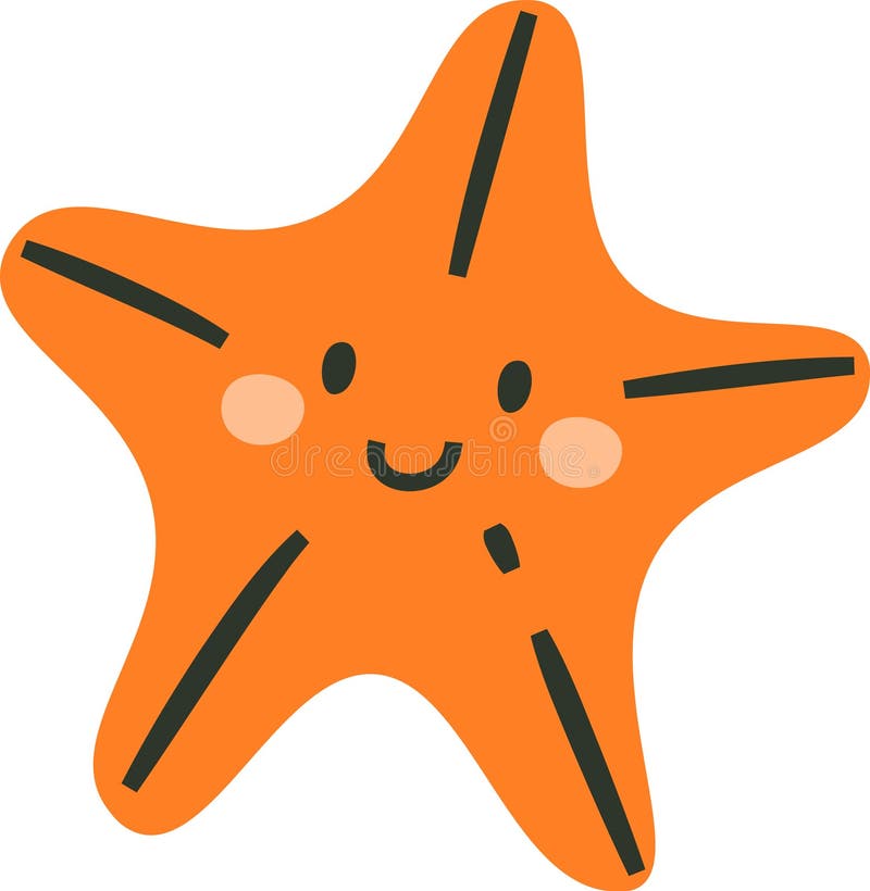 Star Fish Character stock vector. Illustration of character - 319733256