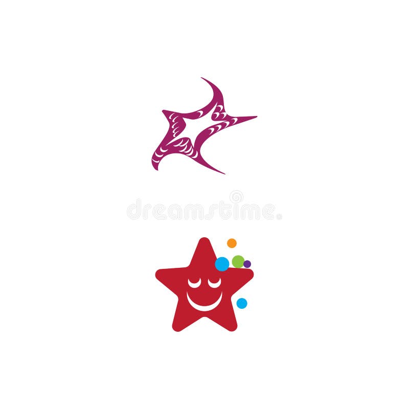 Star Fish Logo Template Vector Stock Vector - Illustration of design ...