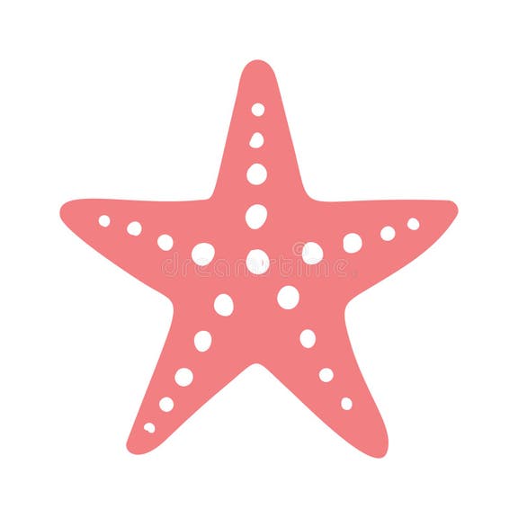 Star Fish Marine Life Element Stock Vector - Illustration of boho ...