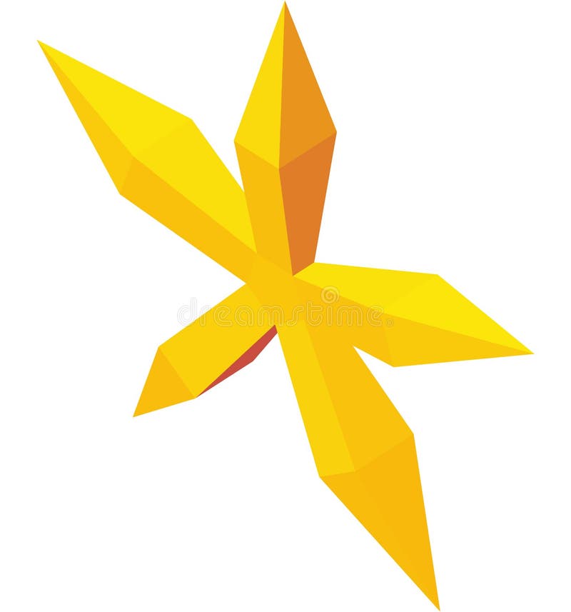 Star with Five Points Icon, Isometric 3d Style Stock Vector ...