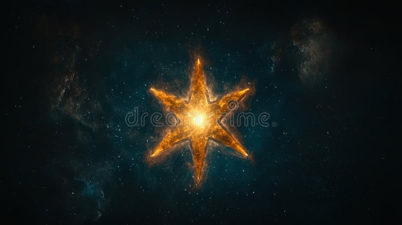 A star with flames on it. stock photo. Image of vibrant - 380414666