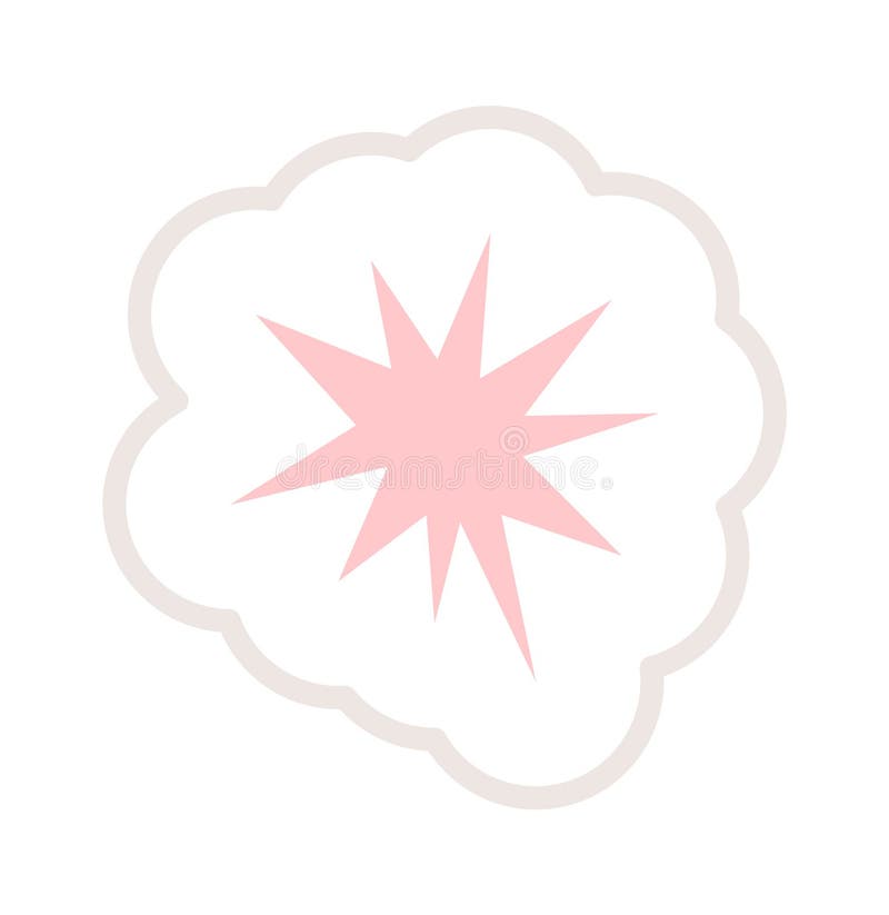 Star Flash Sticker stock vector. Illustration of shape - 281747400