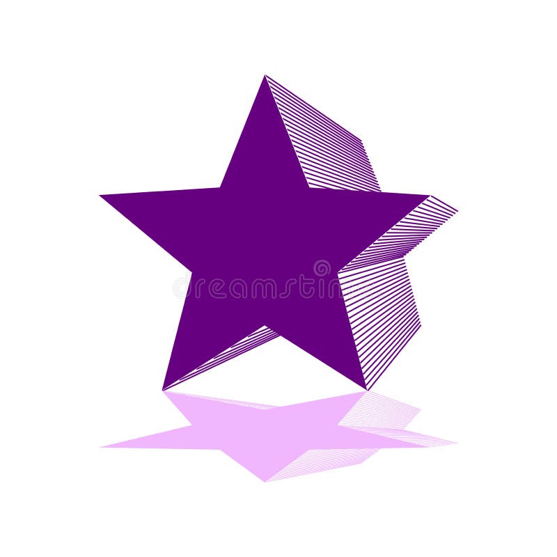 Star. Flat icon in vector stock illustration. Illustration of quality ...
