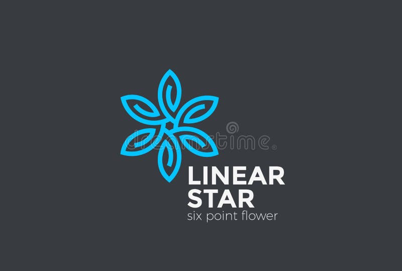Star Flower Logo Design Infinity Loop Vector. Logo Stock Vector ...