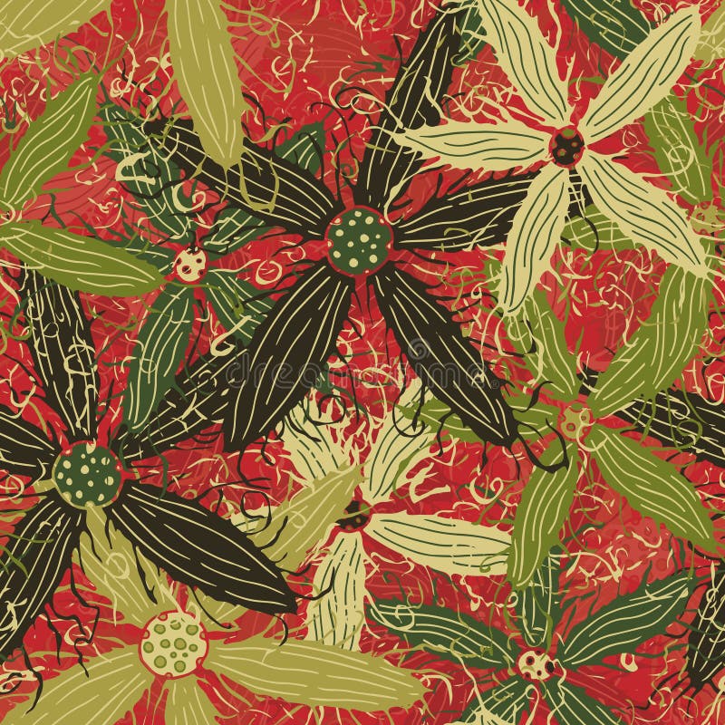 Star Flower Power. stock illustration. Illustration of decoration ...