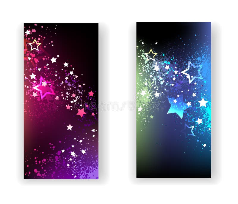 Banner with rainbow rays stock vector. Illustration of comet - 61103466