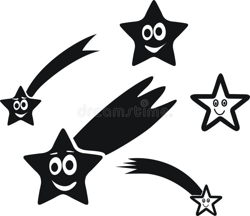 Star stock vector. Illustration of meteor, symbol, curtain - 66663388