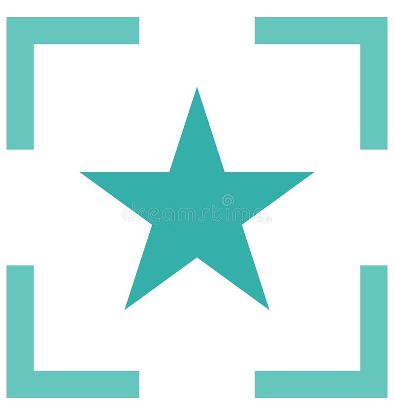 Star Focus Isolated Vector Icon that Can Be Easily Edit or Modified ...