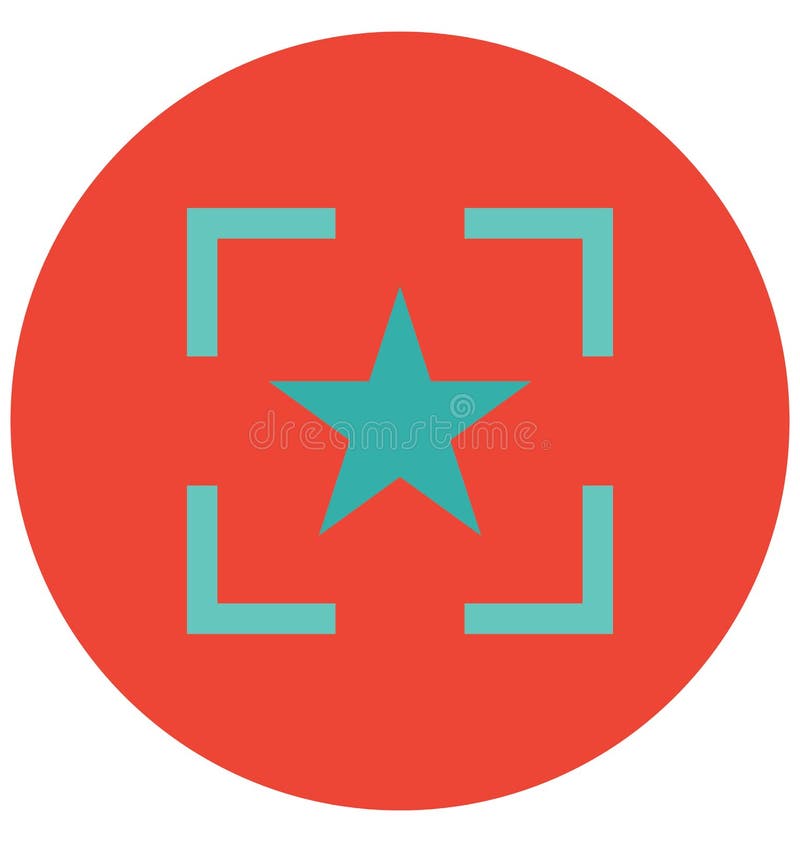 Star Focus Isolated Vector Icon that Can Be Easily Edit or Modified ...