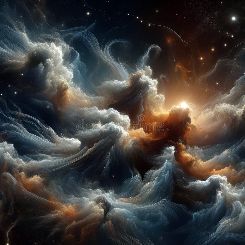 Star Formation Area of Space Stock Illustration - Illustration of field ...